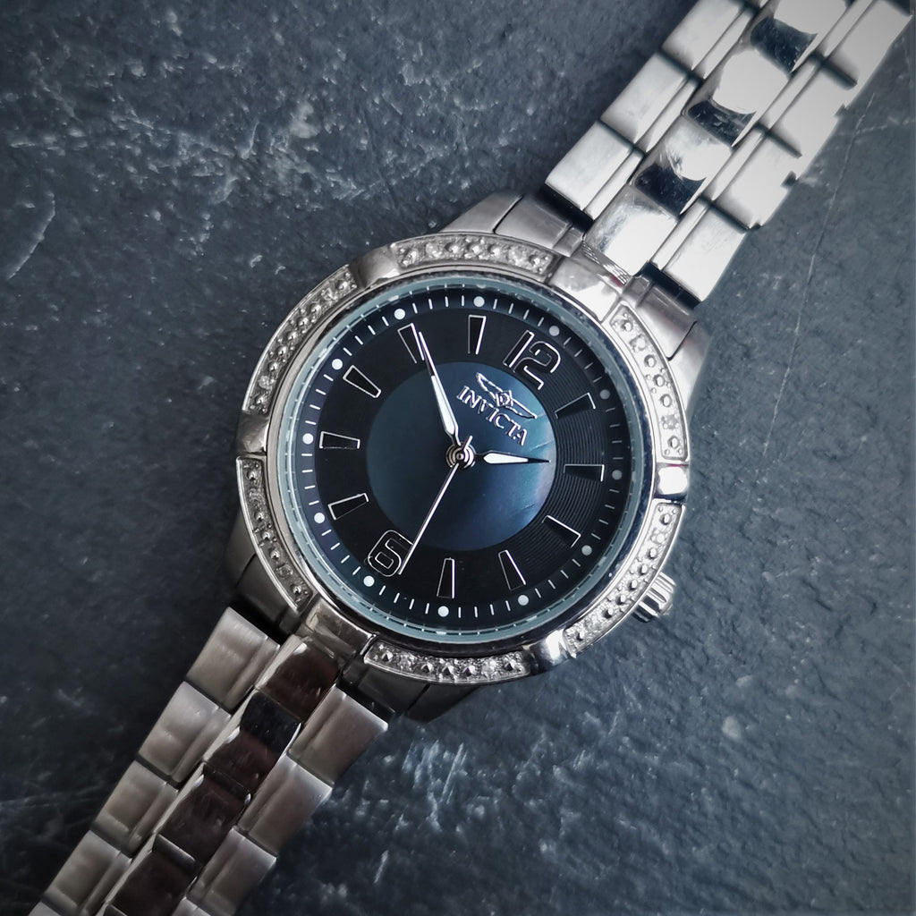 Women's Vintage All Stainless Steel INVICTA Quartz Watch - With ...